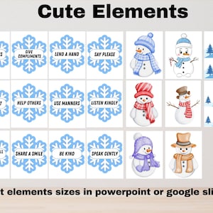 Winter Healthy Habits Bulletin Board Kit: Snowman Decor (printable) - Etsy