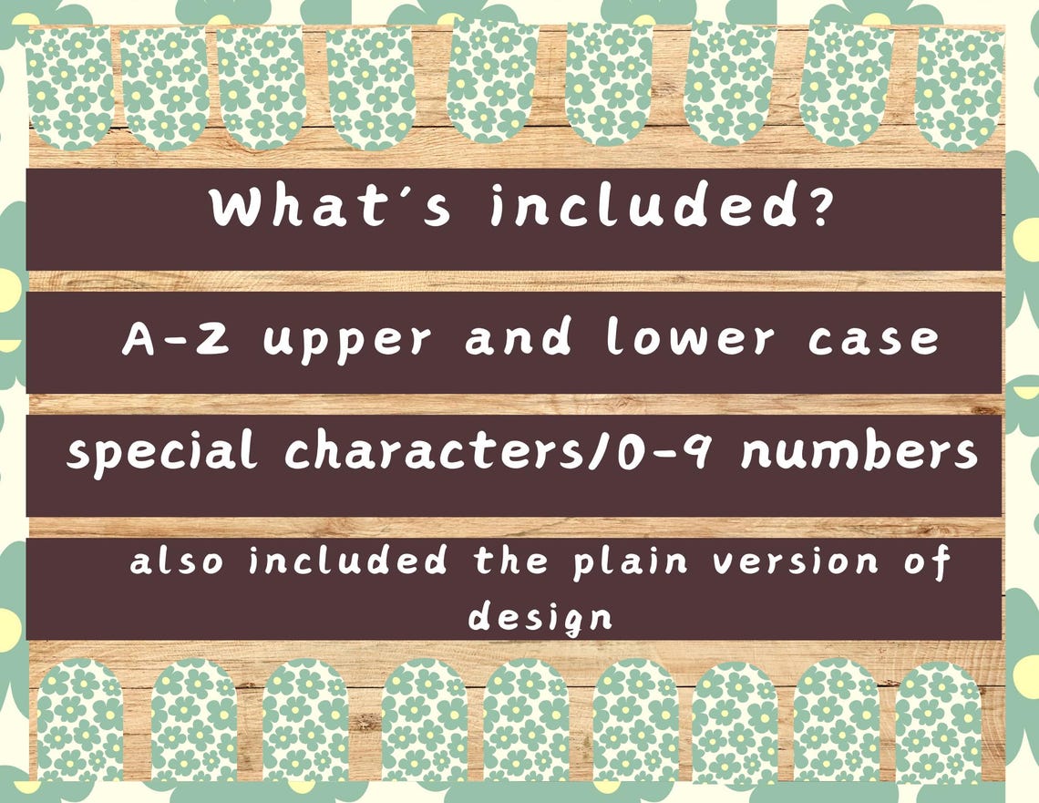 Bulletin Board Letters | Nature Classroom Decor | Classroom Display ...