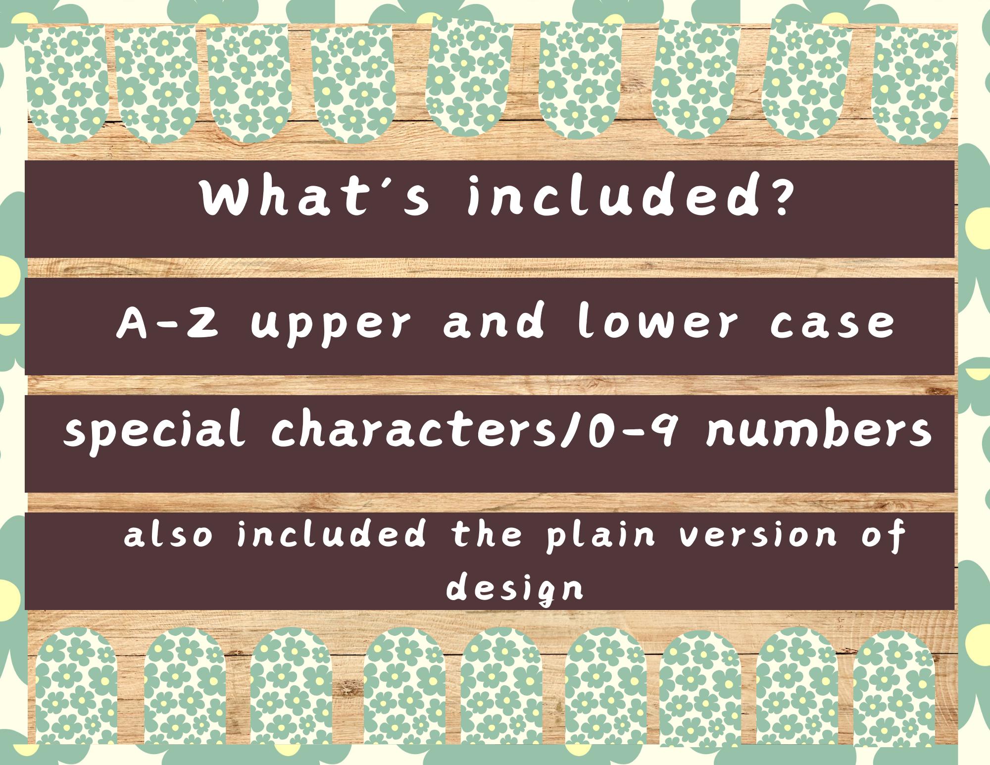 Bulletin Board Letters | Nature Classroom Decor | Classroom Display ...