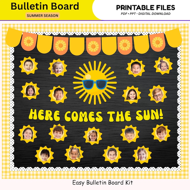 Sun Bulletin Board - Etsy
