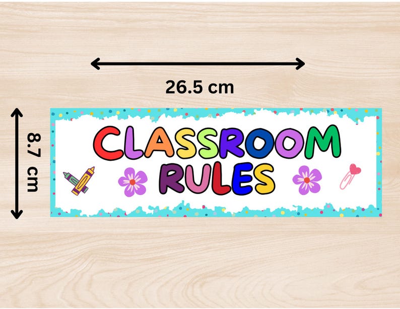 Printable Classroom Rules Posters classroom Decor Behavior Rules ...