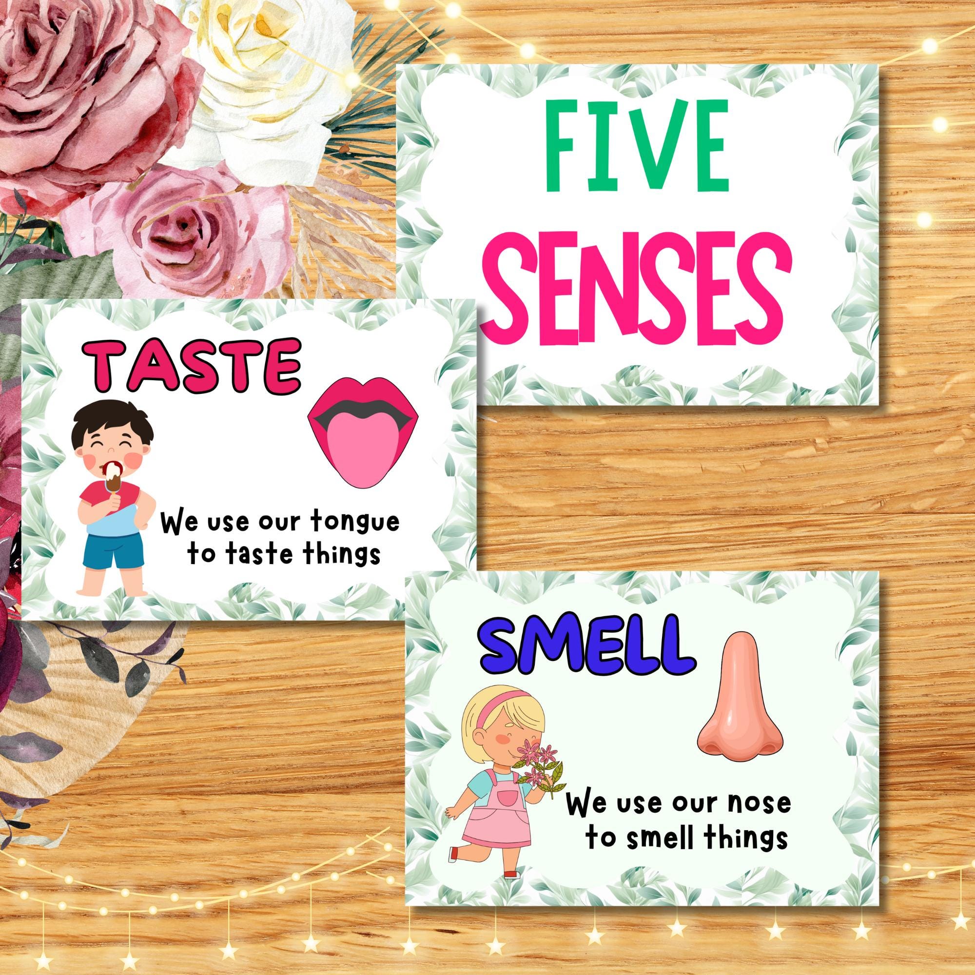 The 5 Senses Day Care Classroom Posters | Pre-k, Kindergarten Classroom ...