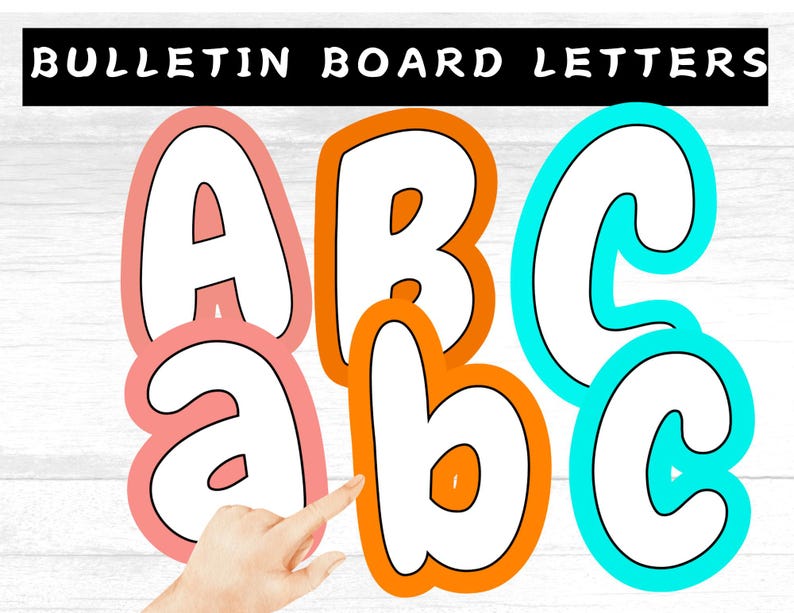 Bulletin Board Letters| Classroom Display Lettering Pack| Elementary ...
