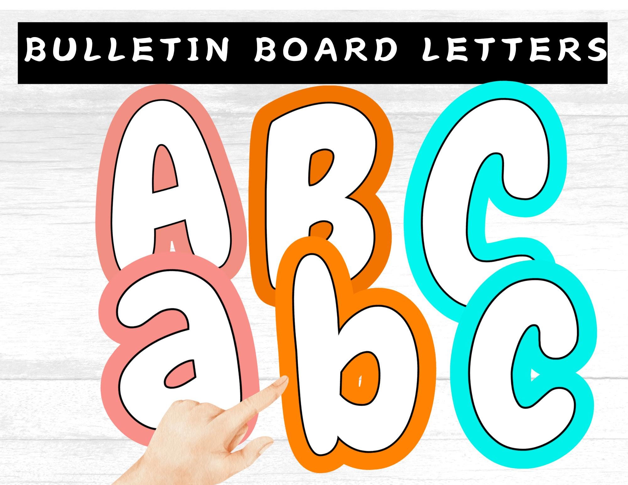 Bulletin Board Letters| Classroom Display Lettering Pack| Elementary ...