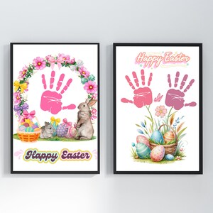 Easter Handprint Footprint Art Bundle, Kids DIY Craft (digital Download ...