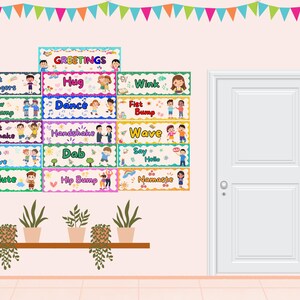 Printable Classroom Greetings |classroom Decor | Behavior Rules ...