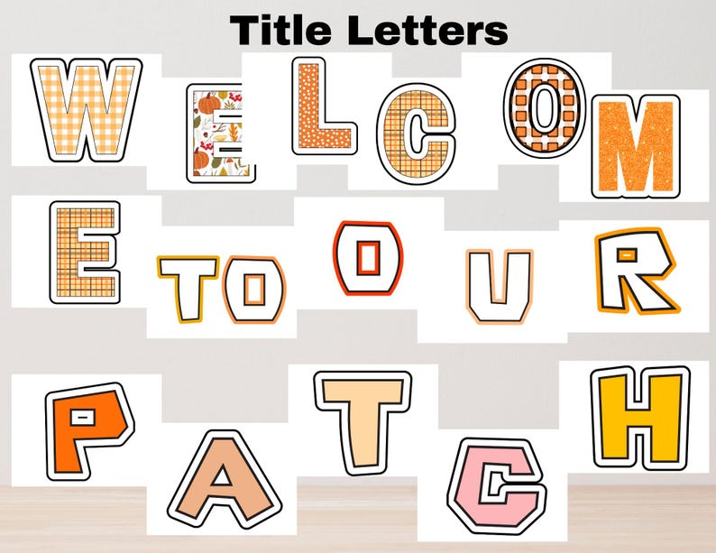 Fall Classroom Bulletin Board Kit | Printable Autumn Decor - Etsy