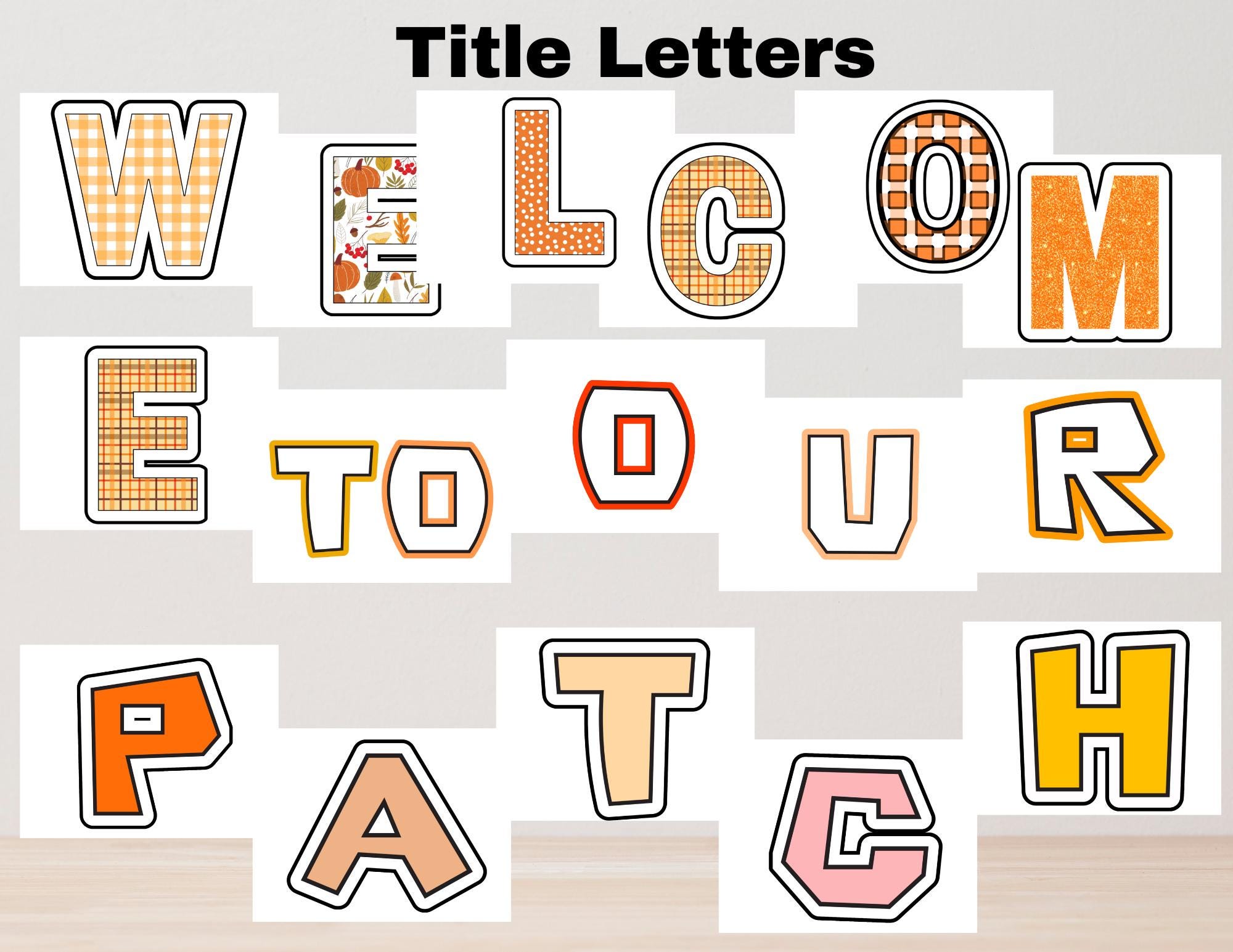 Fall Classroom Bulletin Board Kit | Printable Autumn Decor - Etsy