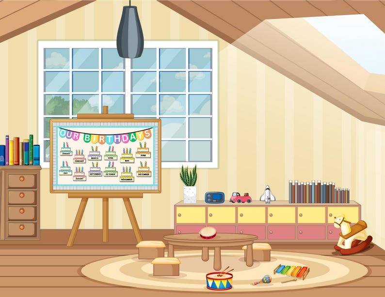Cake Birthday Bulletin Board, Classroom Decor (printable) - Etsy