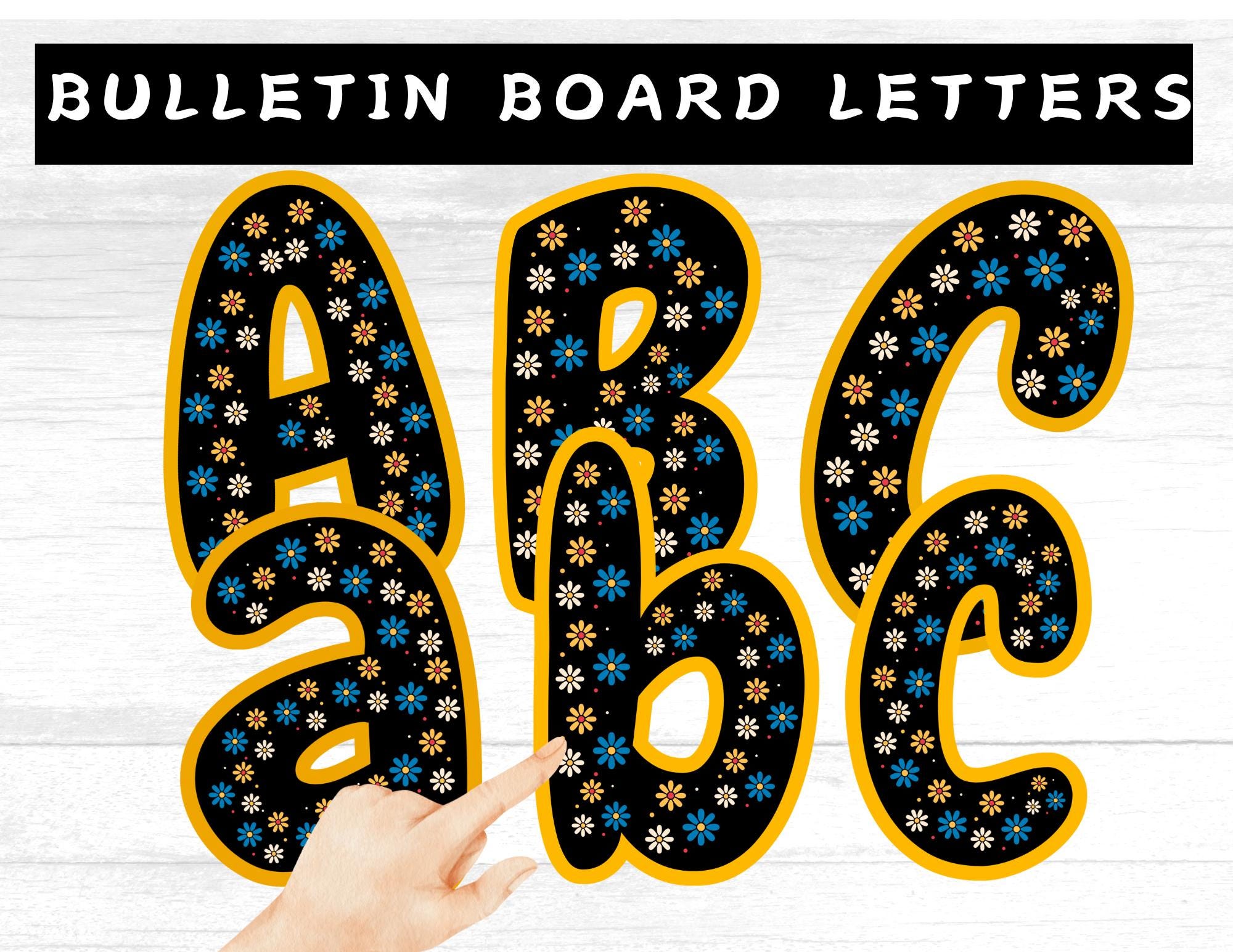 Bulletin Board Letters| Classroom Display Lettering Pack| Elementary ...