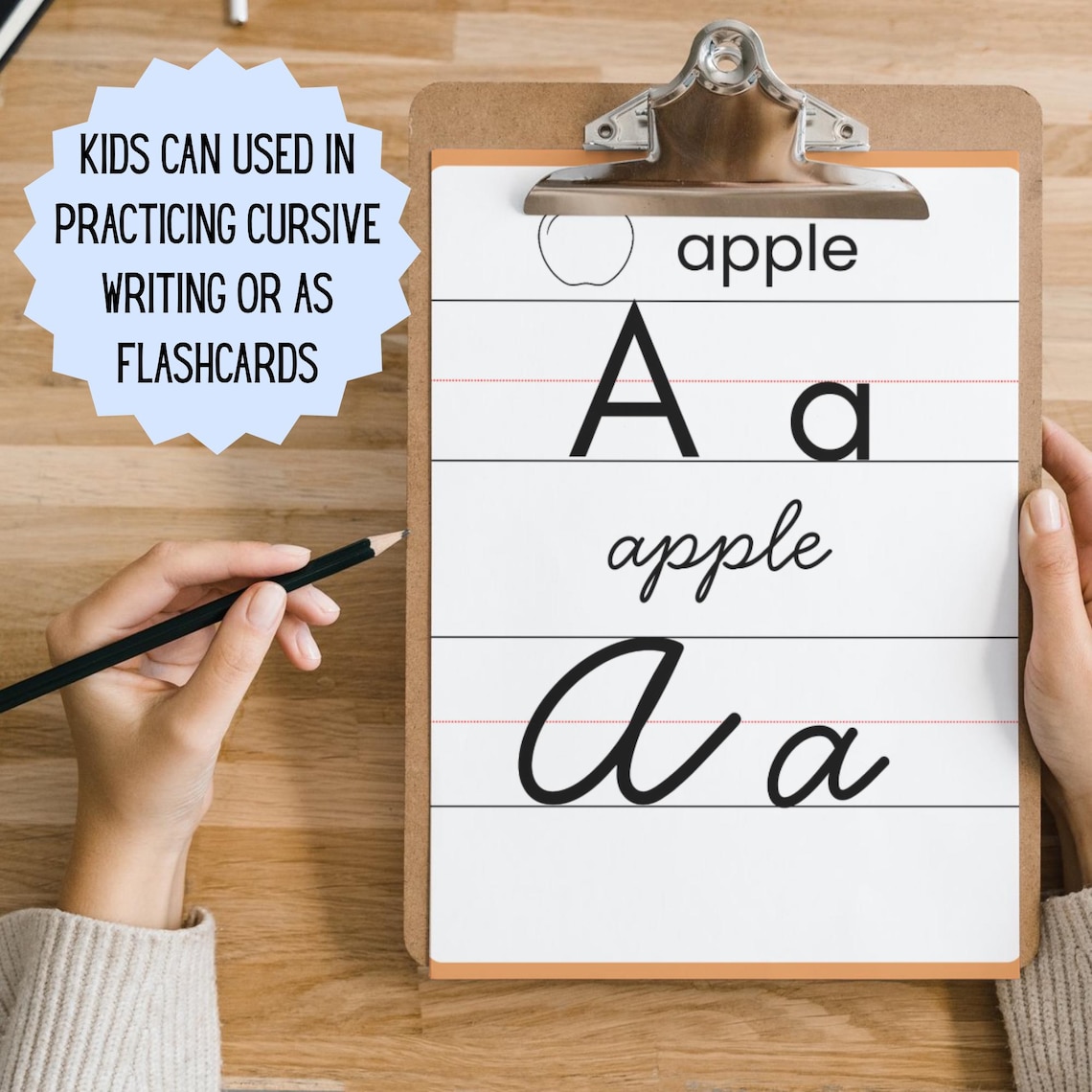 Cursive Alphabet Flashcards, Printable Classroom Decor (digital ...