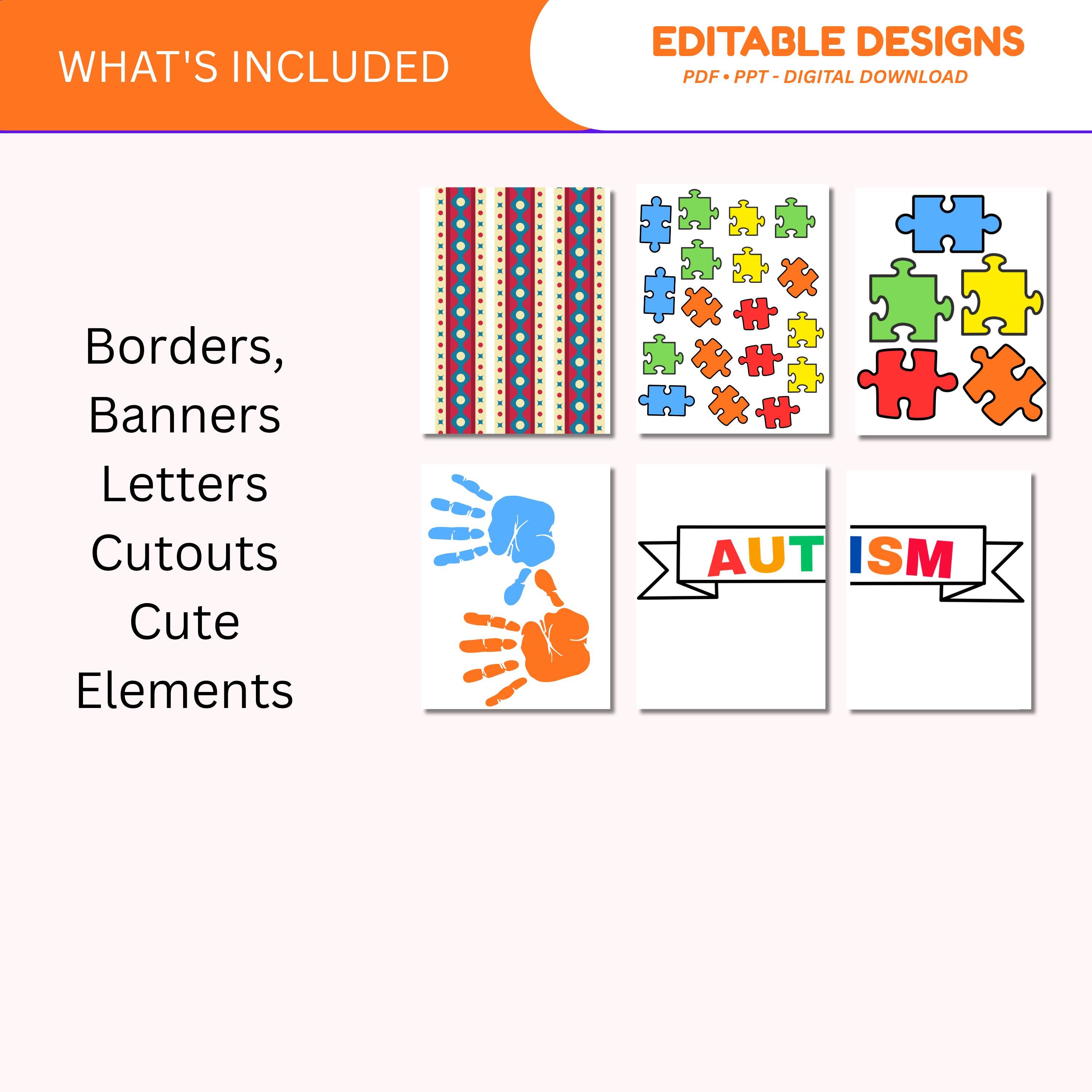 Autism Awareness Bulletin Board Kit: Special Education Classroom ...