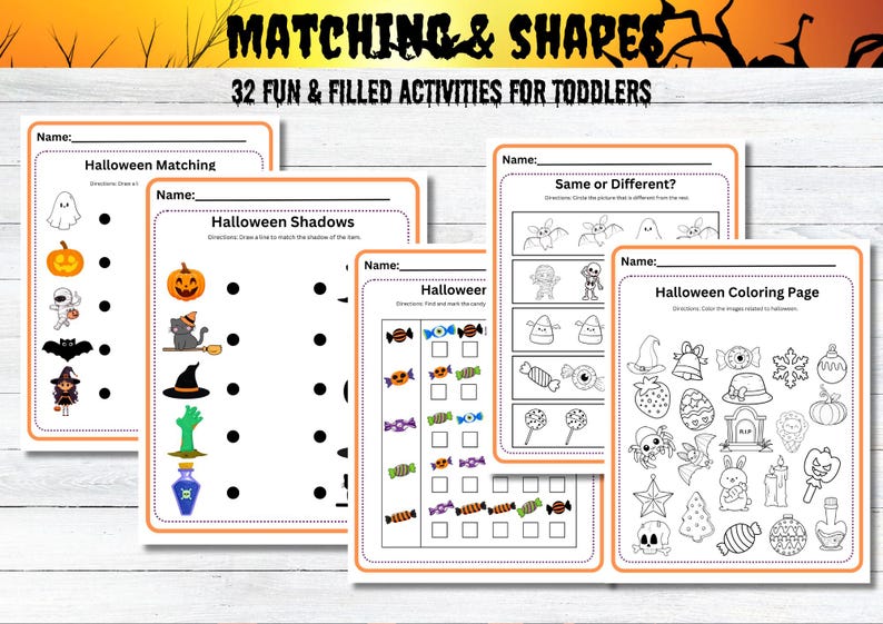 Halloween Educational Pack |halloween Bundle | Halloween Worksheets for ...