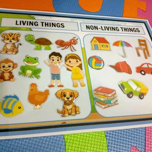 Living & Non-living Things Sort – Nature Learning Game (printable) - Etsy