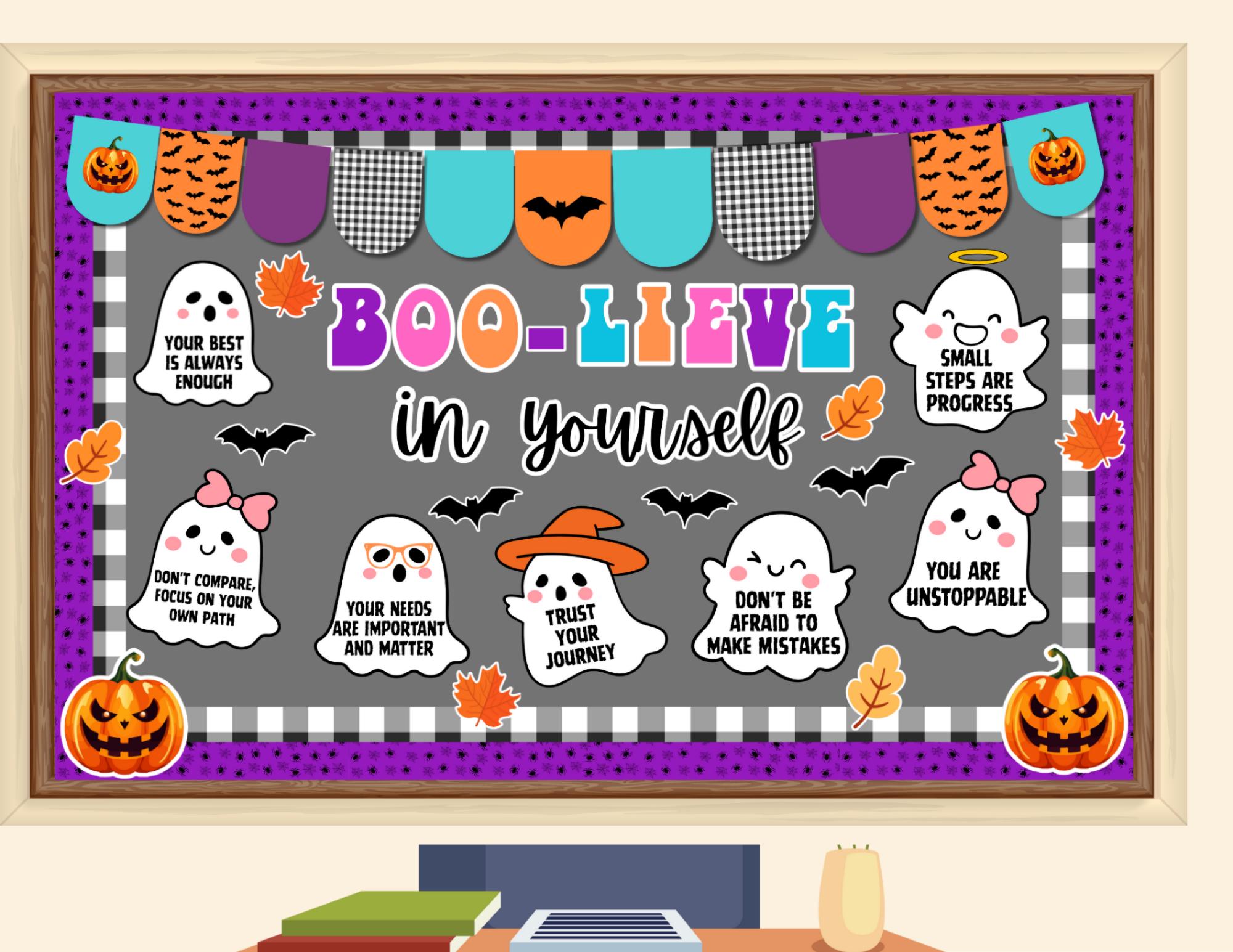 Halloween Classroom Bulletin Board | Printable October Decor (PPT ...