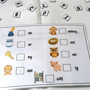 Beginning Sounds, Printable Alphabet Game, Preschool Curriculum ...