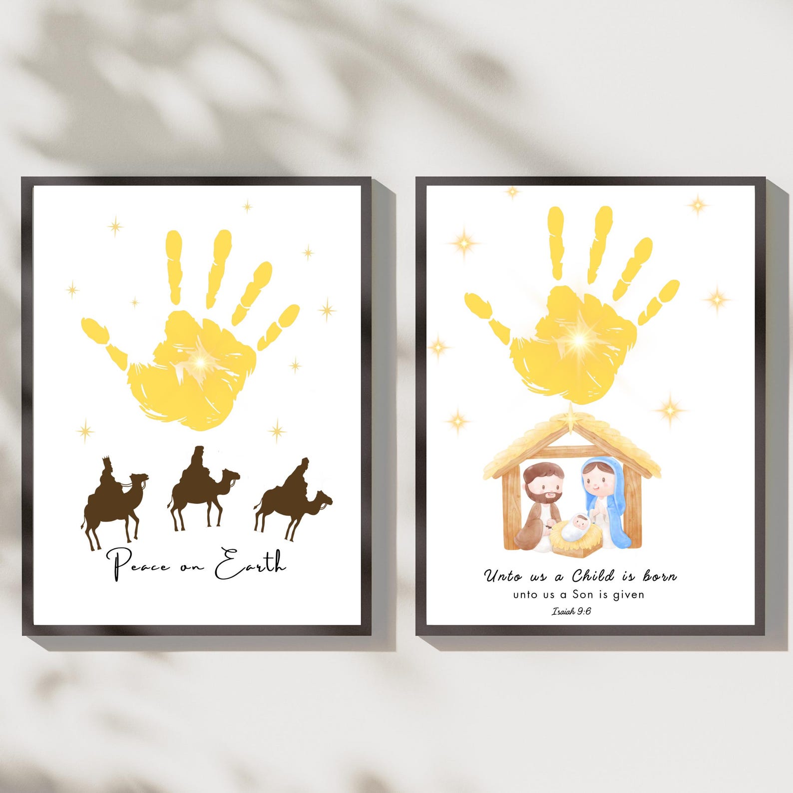 Christmas Nativity Handprint Art Bundle, Kids Craft (printable) - Etsy