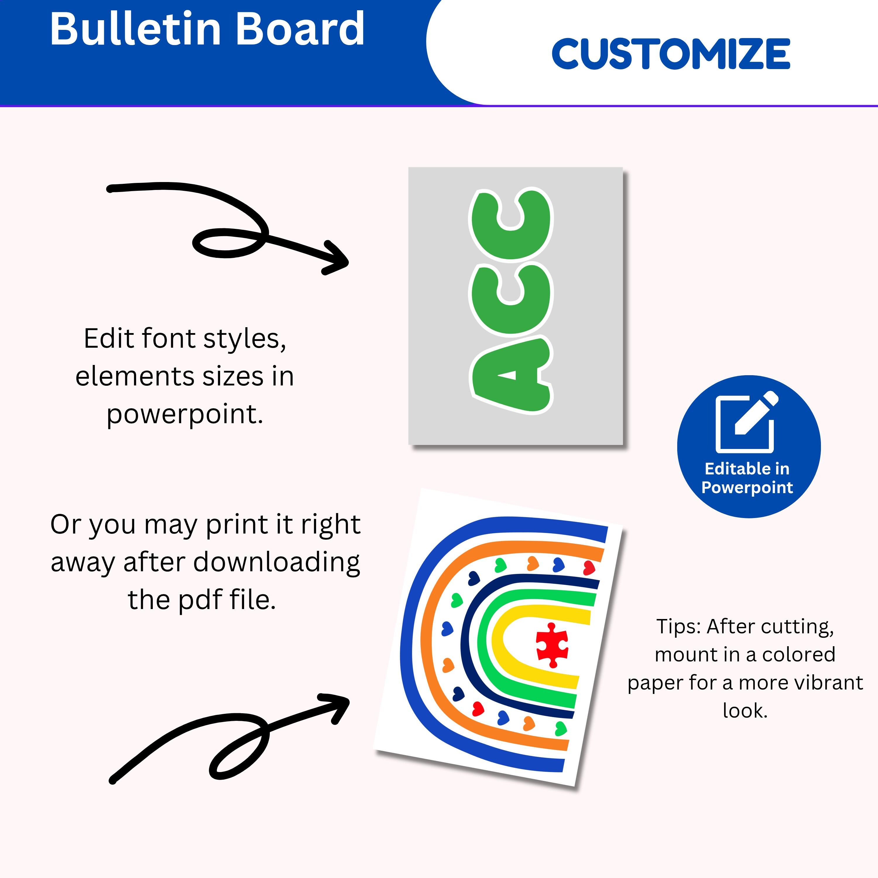 Autism Awareness Bulletin Board Kit: Special Education Classroom ...