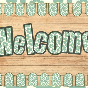 Bulletin Board Letters | Nature Classroom Decor | Classroom Display ...