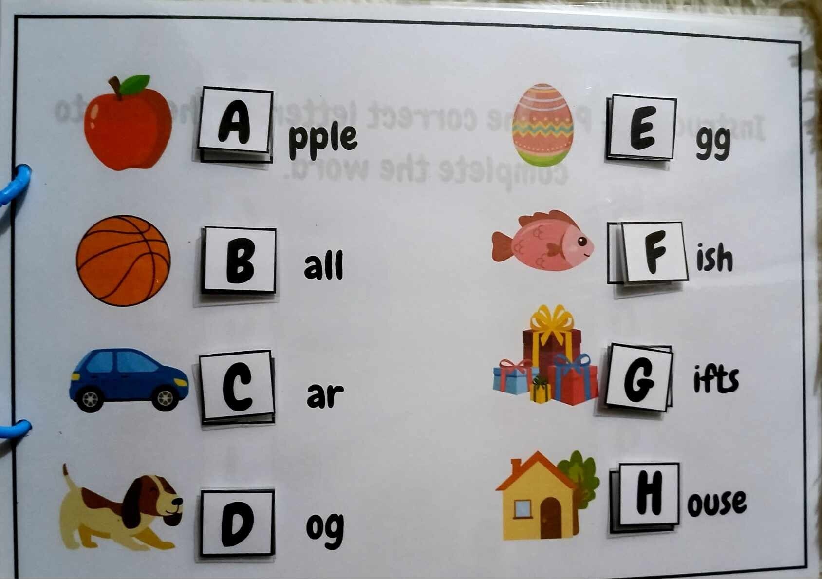 Beginning Sounds, Printable Alphabet Game, Preschool Curriculum ...