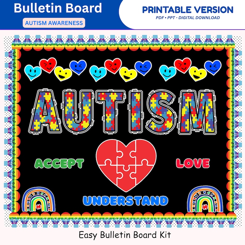 Autism Awareness Bulletin Board Kit: Special Education Classroom ...