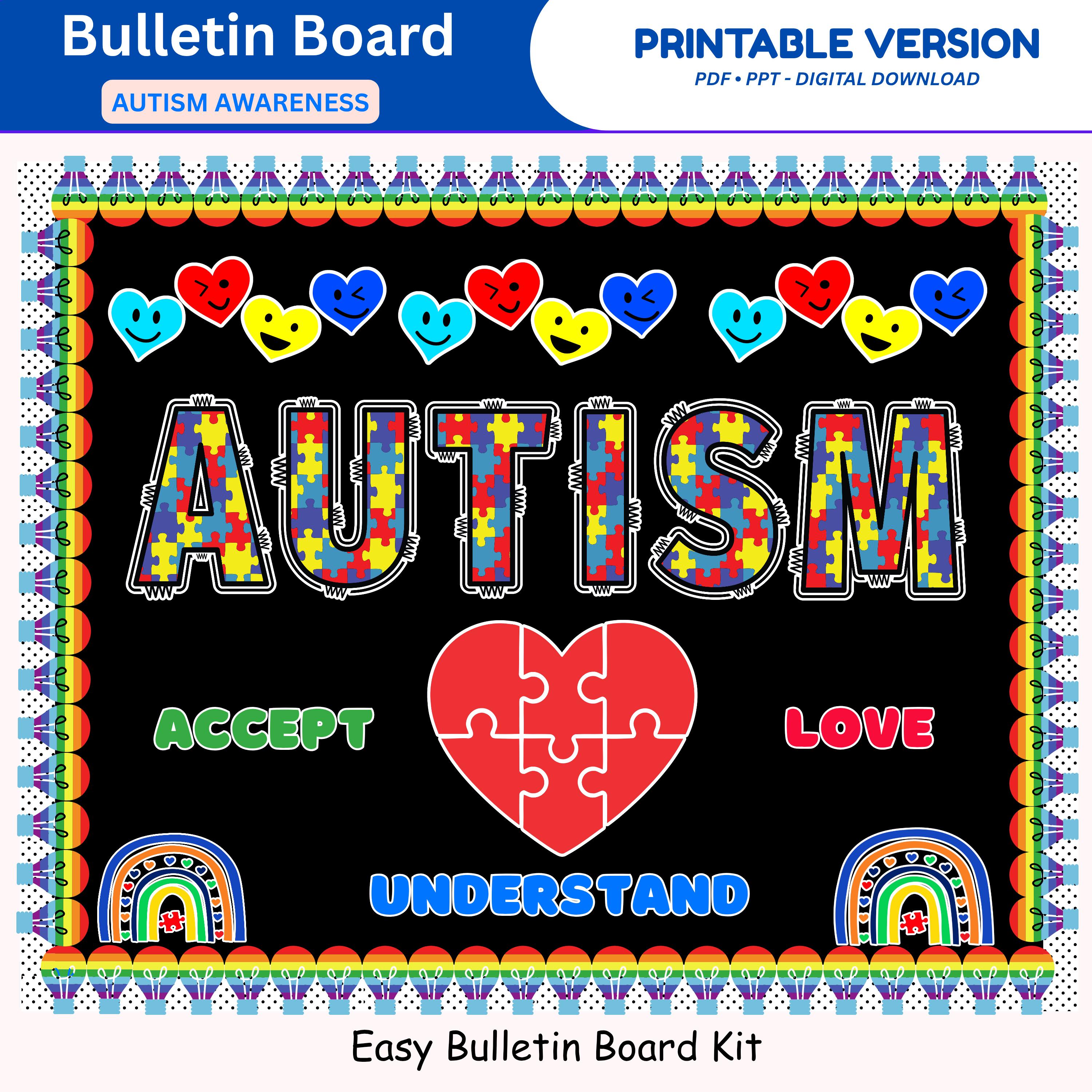 Autism Awareness Bulletin Board Kit: Special Education Classroom ...