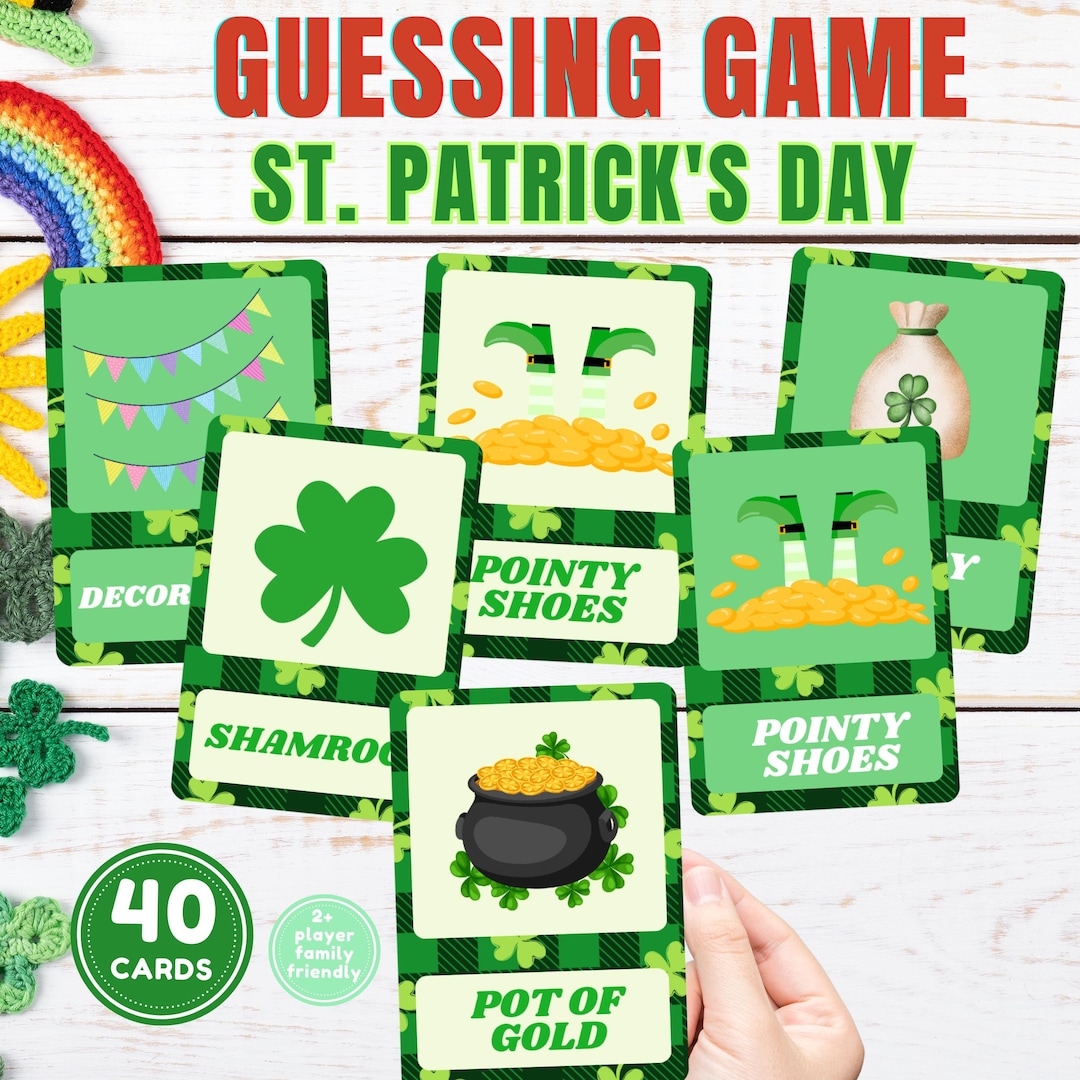 St. Patrick's Day Guessing Game: Who Am I | Printable Kids Game ...