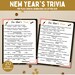 New Year's Eve Trivia Game, Family Party (digital Download) - Etsy