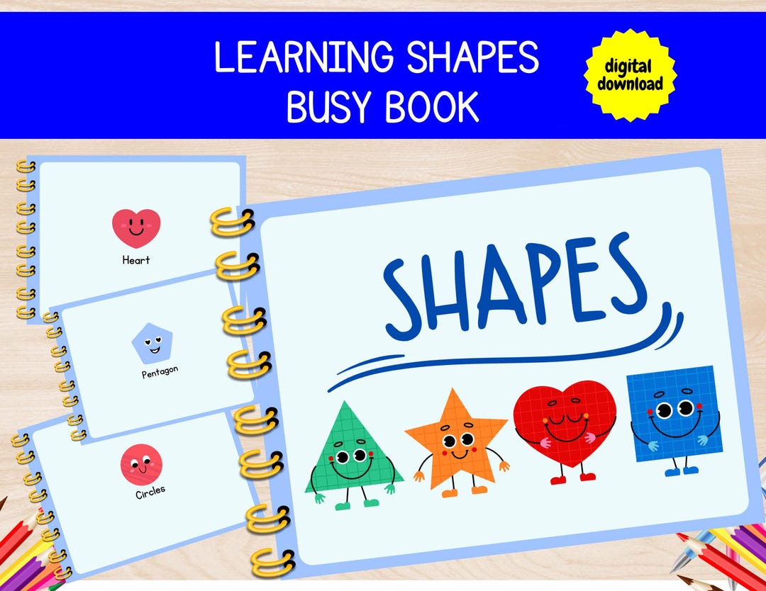Shapes Workbook | Learning Material | Teaching Material for Toddlers ...