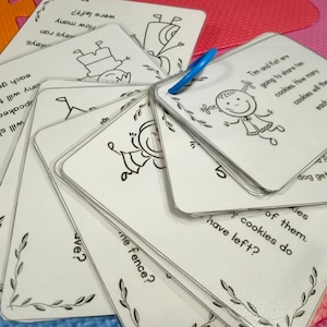 72 Flashcards One Step Word Problems PDF, Word Problems Worksheet for ...