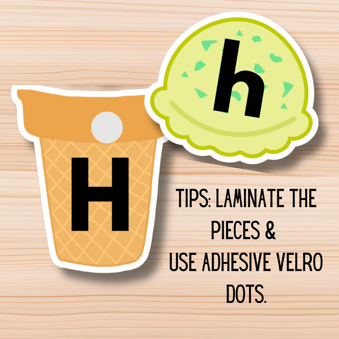 Ice Cream Alphabet Matching Game, Preschool Printable (digital Download ...