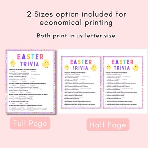 Easter Trivia Game, Easter Party Game, Easter Classroom Game, Easter ...