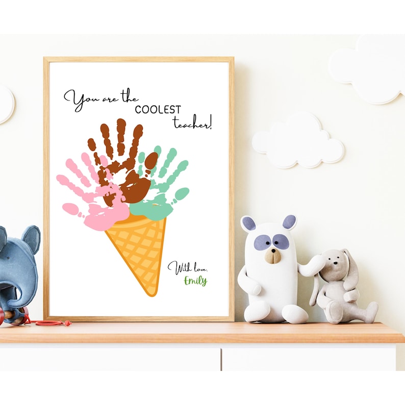 Teacher's Day Handprint Art, Kids Keepsake Bundle (digital Download) - Etsy