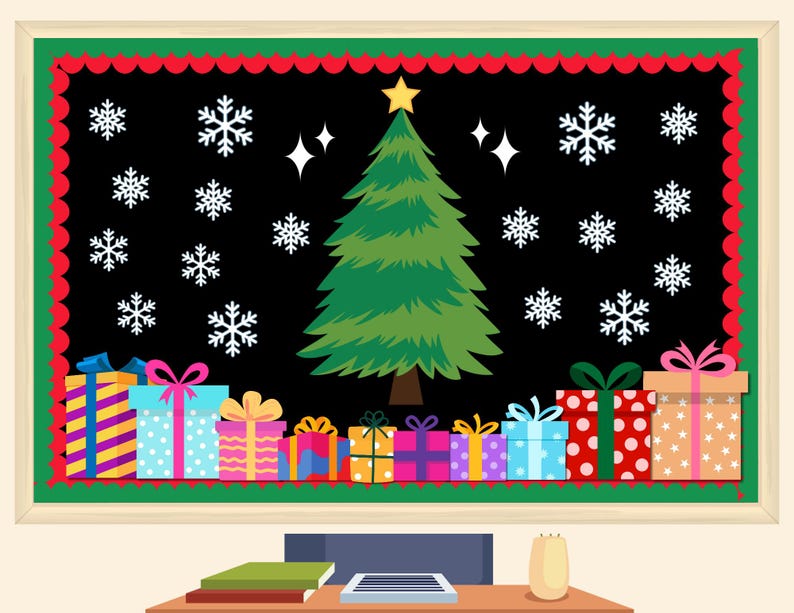 Christmas Bulletin Board, Classroom Decor, Bulletin Board, Christmas ...