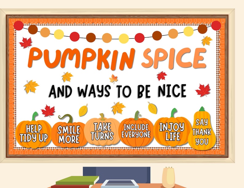 Fall Bulletin Board Kit | Fall Autumn Decor | Bulletin Board Kit ...