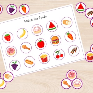 Color Matching Game, Busy Book Printable, Educational Activity ...