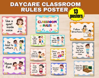Classroom Rules Printable Daycare Rules Classroom Rules Daycare ...