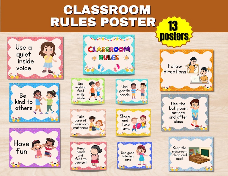 Classroom Rules Printable | Daycare Rules | Classroom Rules | Daycare ...