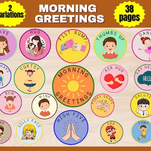 Morning Greeting, Morning Greeting to Welcome Kids, Printable Kids ...