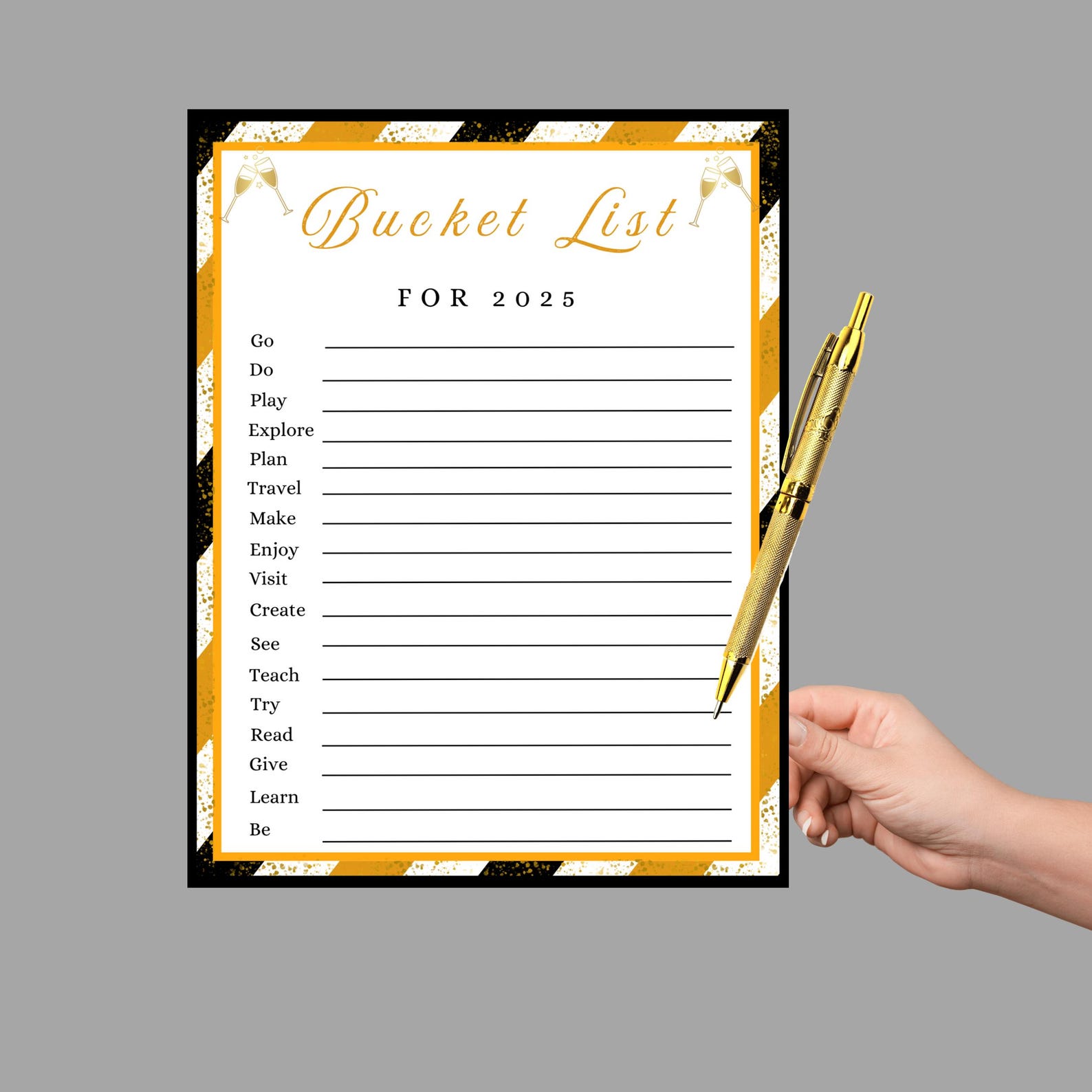 New Year's Printables 2024 Year in Review 2025 Resolutions New Year's ...