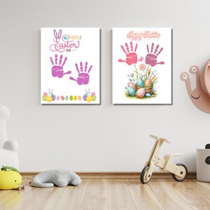 Easter Handprint Footprint Bundle Craft, Easter Handprint Art ...