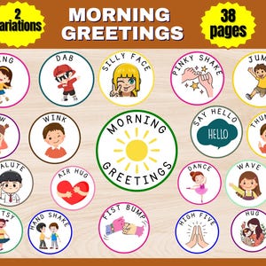 Morning Greeting, Morning Greeting to Welcome Kids, Printable Kids ...