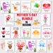 Mother's Day Handprint Art Bundle, Kids Activity (digital Download) - Etsy