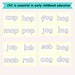 CVC Words Tracing Flashcards, Phonics Activity (PDF & PNG) - Etsy