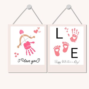Valentine Handprint Art | Kids DIY Crafts, Preschool Activity (digital ...