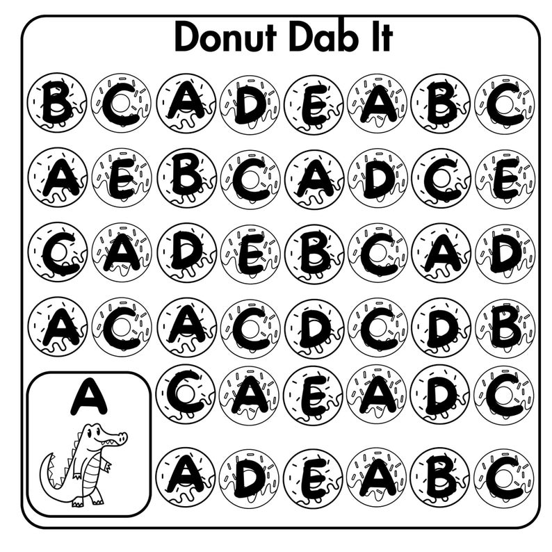 26 Printable Alphabet Uppercase Dab It Worksheets. Preschool Dab It ...
