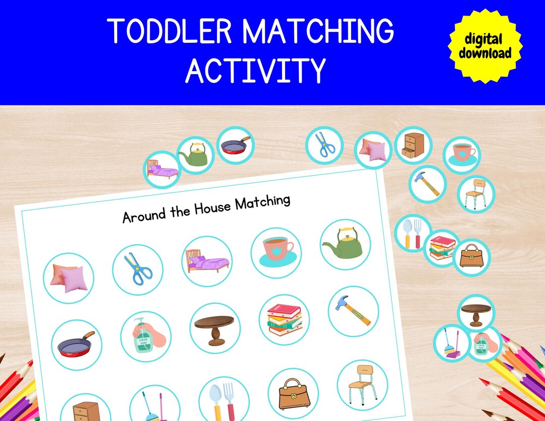Color Matching Game, Busy Book Printable, Educational Activity ...