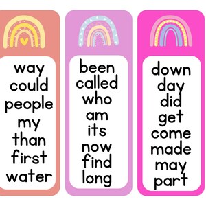 100 Printable Fry's First Hundred Sight Word Flashcards | Kindergarten ...