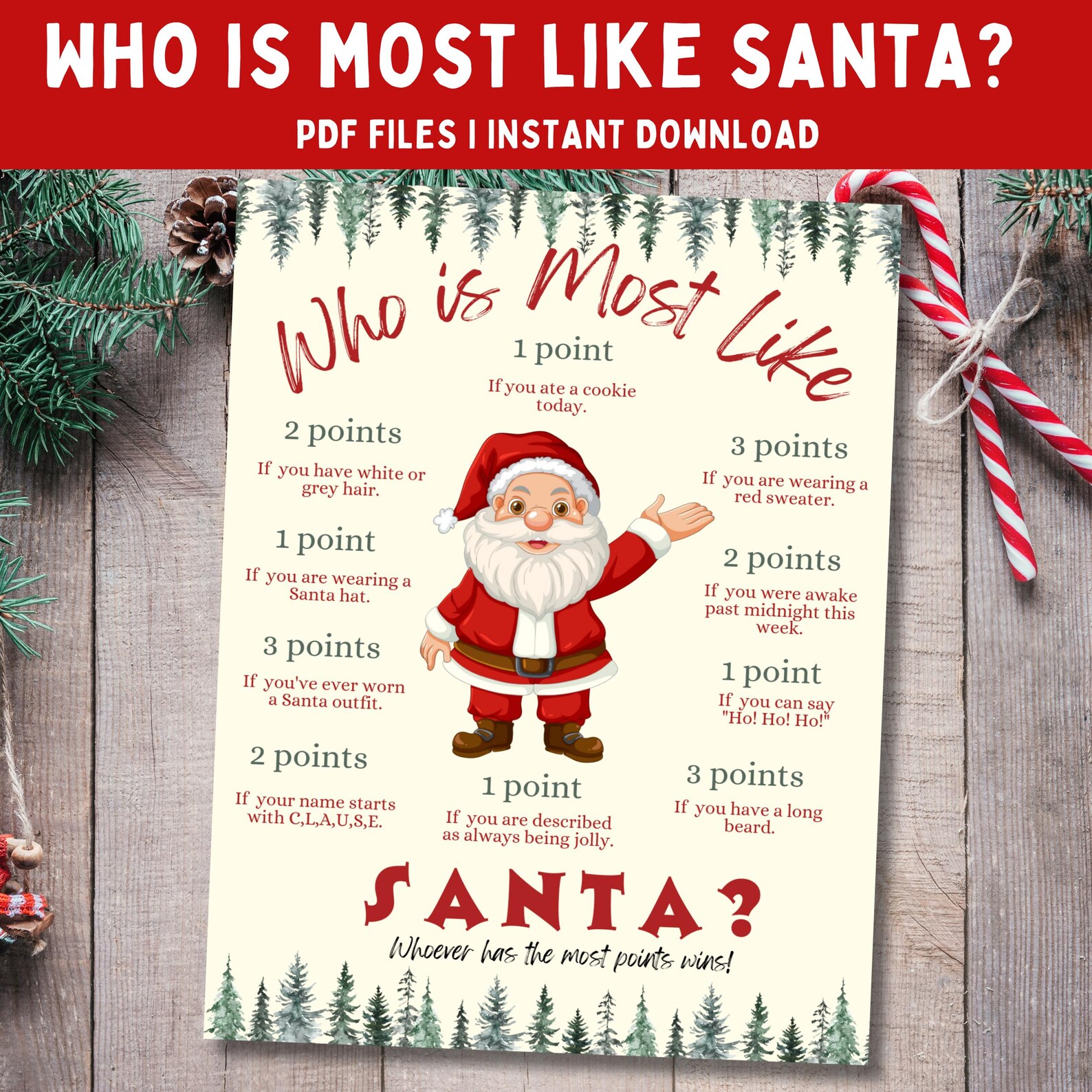 Who is Most Like Santa Game | Office Christmas Party Game | Christmas ...