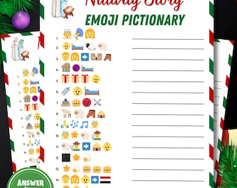 Nativity Emoji Game | Church Bible Games | Christmas Bible Games ...